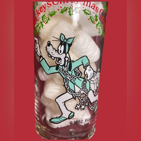 Disney | Holiday | Vintage Glass 982 Mickeys Christmas Carol Goofy As ...